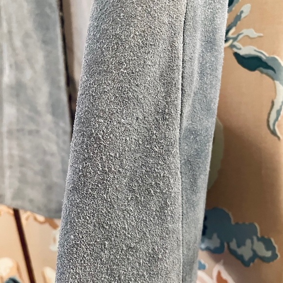 Vintage | Jackets & Coats | Vintage Suede Shell Vest In Grey | Poshmark